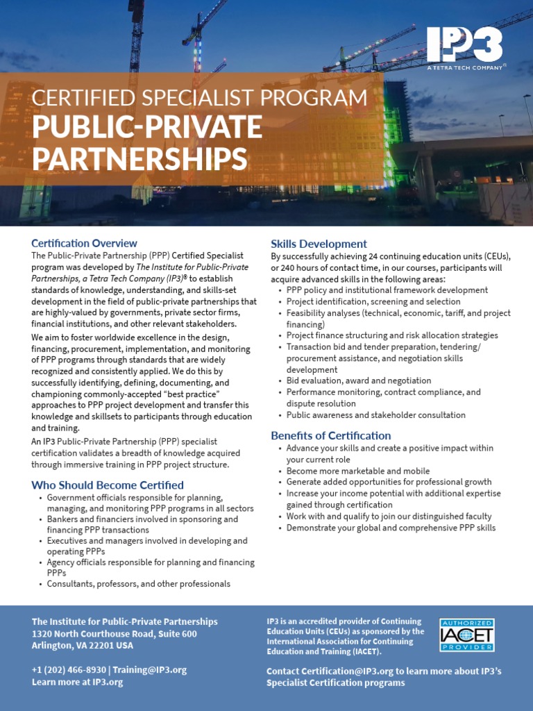 PPP-Certification-Brochure-REV1 15 JAN 2021 | PDF | Public–Private ...