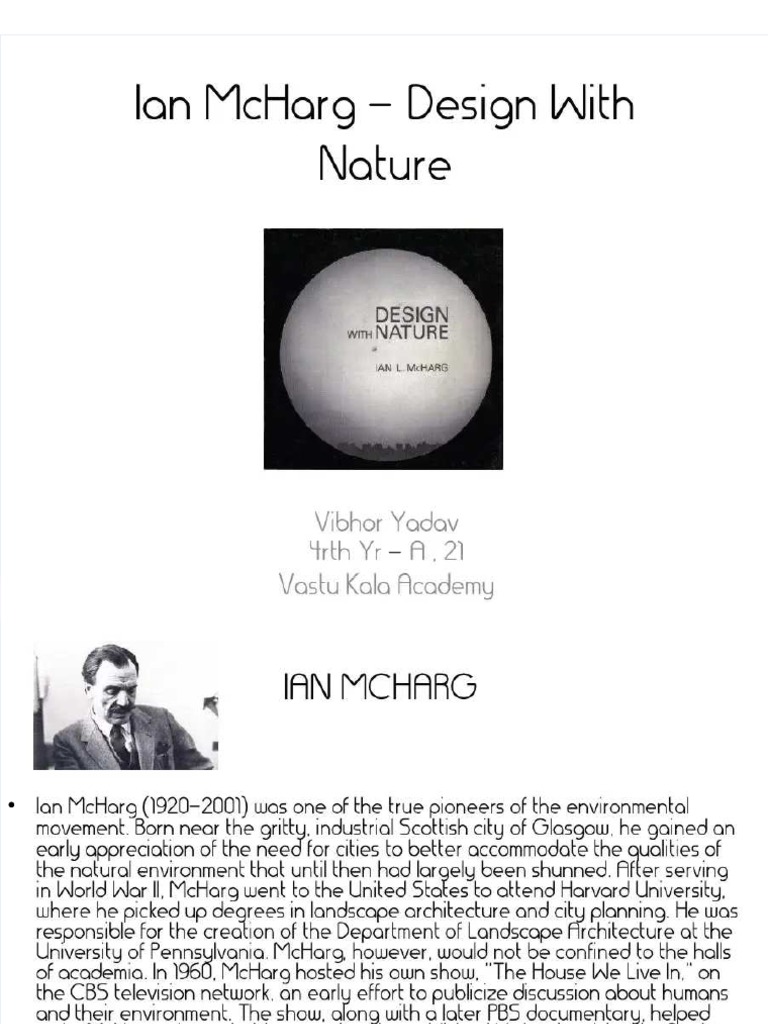PDF Ian Mcharg Design With Nature - Compress | PDF