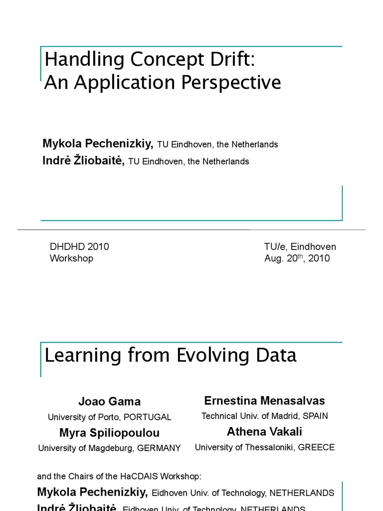 Handling Concept Drift: An Application Perspective | PDF | Cognition ...