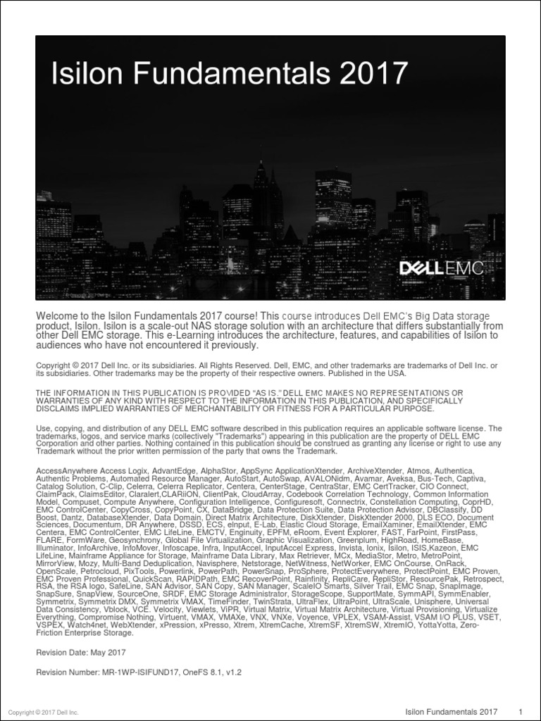 Isilon Training | PDF | Computer Cluster | Computer Network