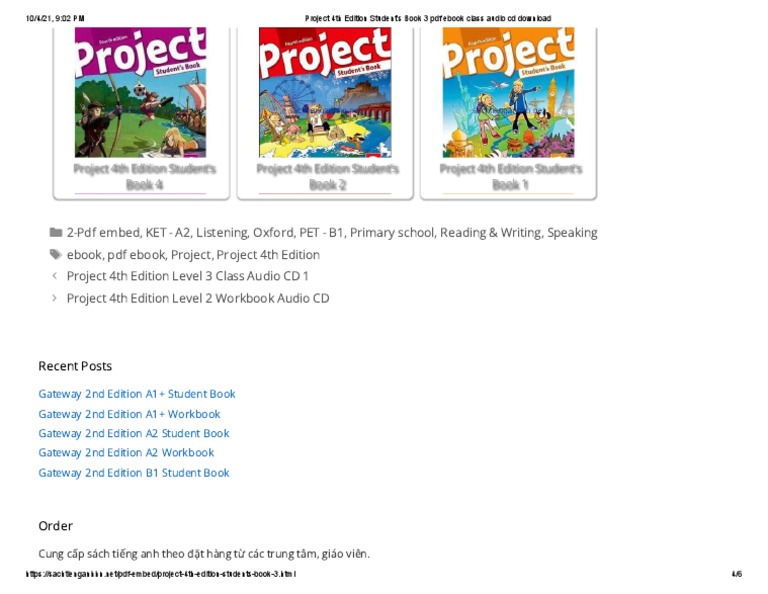 Project 4th Edition Student's Book 4 Project 4th Edition Student's Book ...