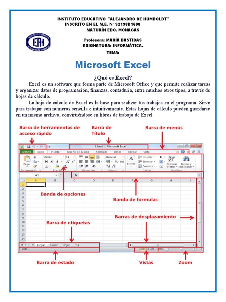 Guía Excel | PDF | Microsoft Excel | Hoja de cálculo