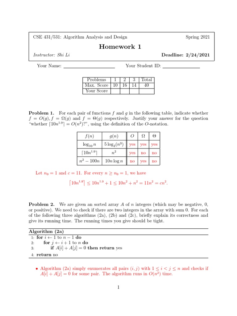 HW1 Sol | Download Free PDF | Mathematical Concepts | Applied Mathematics