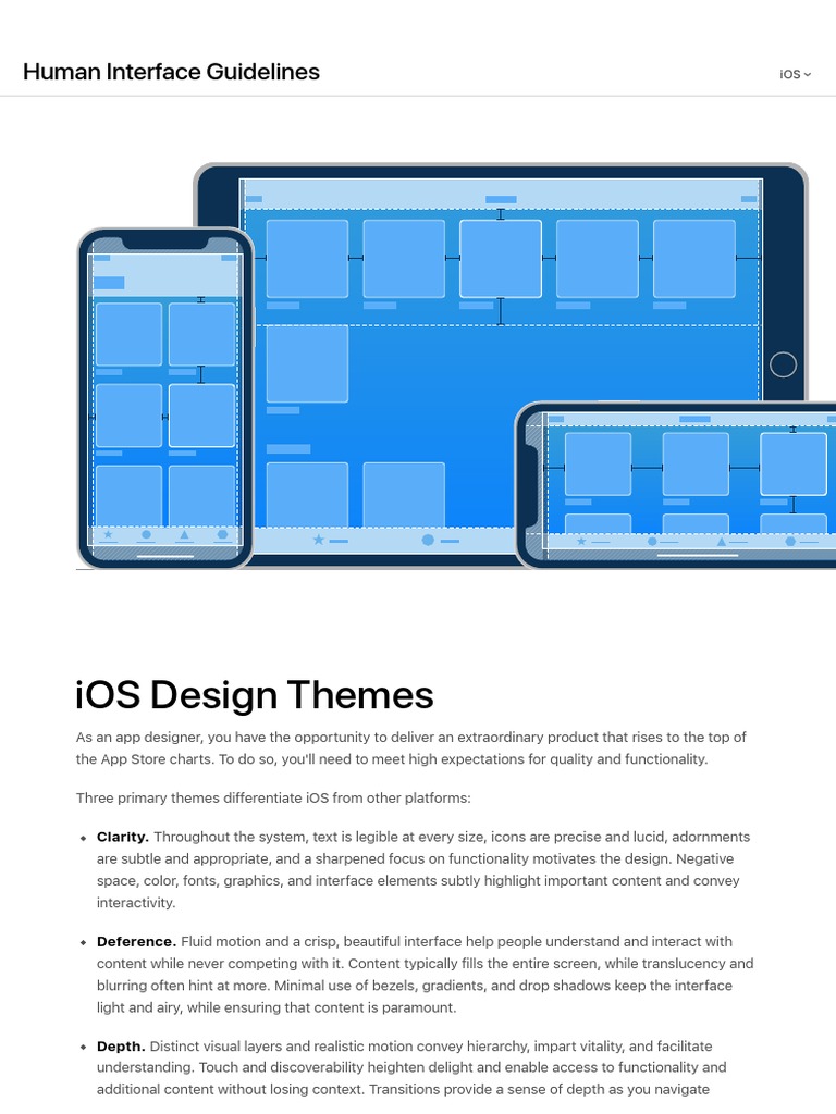 Themes - Overview - iOS Human Interface Guidelines | Download Free PDF | Ios | Mobile App