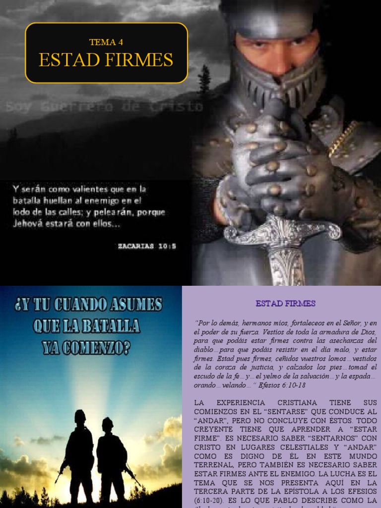 Tema 4 - Estad Firmes | PDF | Cristo (título) | Oración