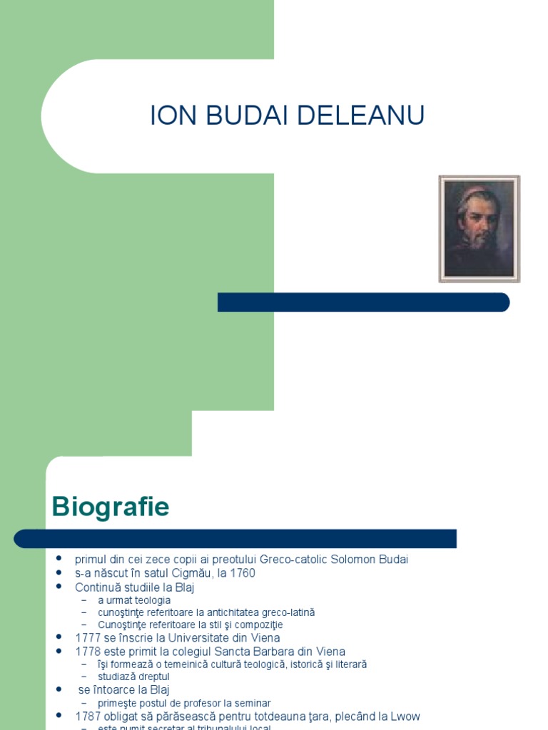 Ion-Budai-Deleanu Tiganiadad | PDF