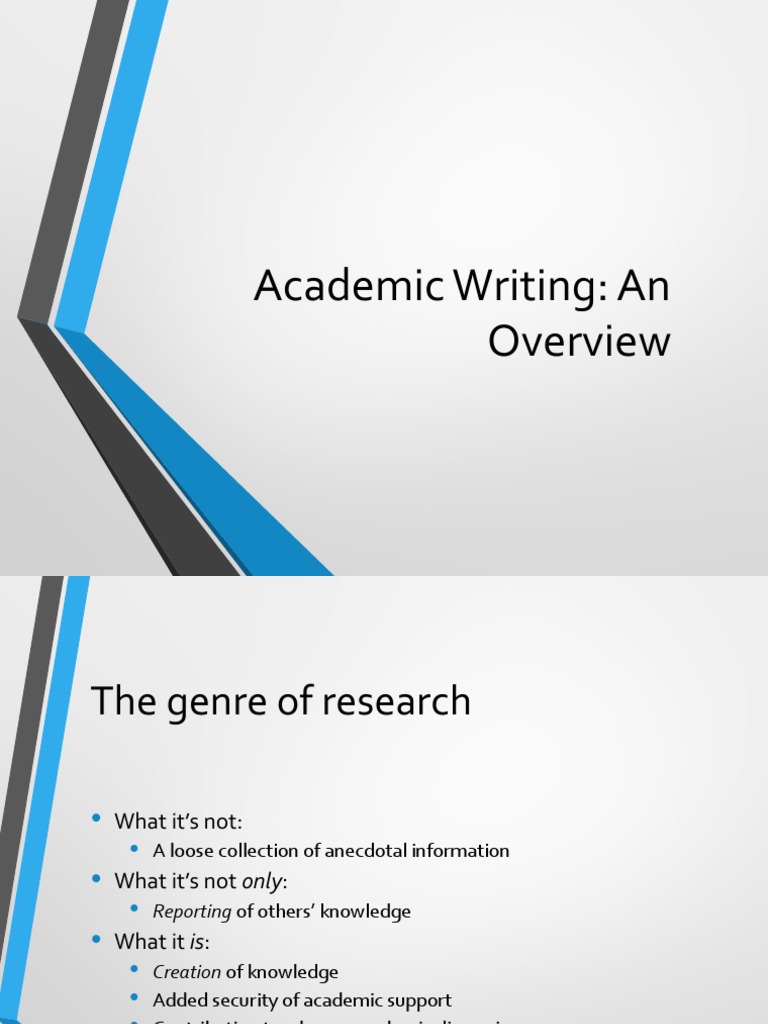 Academic Writing Process Overview | PDF | Essays | Human Communication