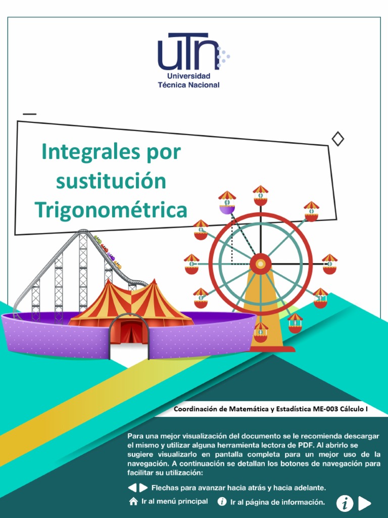 Inte Sust Trigo | PDF | Integral | Funciones trigonométricas