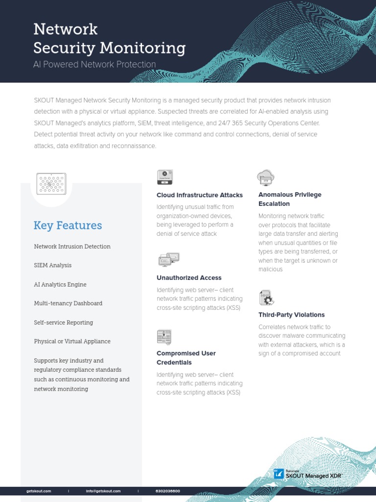 Network Security Monitoring: Key Features | PDF | Computer Network ...