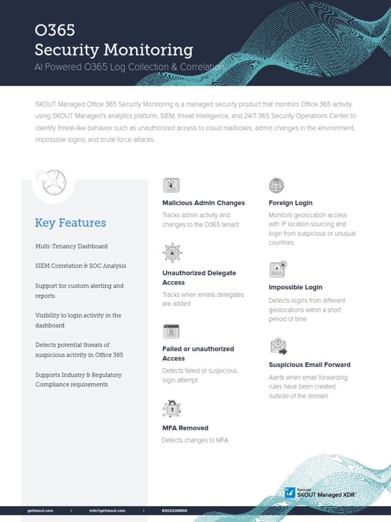O365 Security Monitoring: Key Features | PDF | Information Technology ...