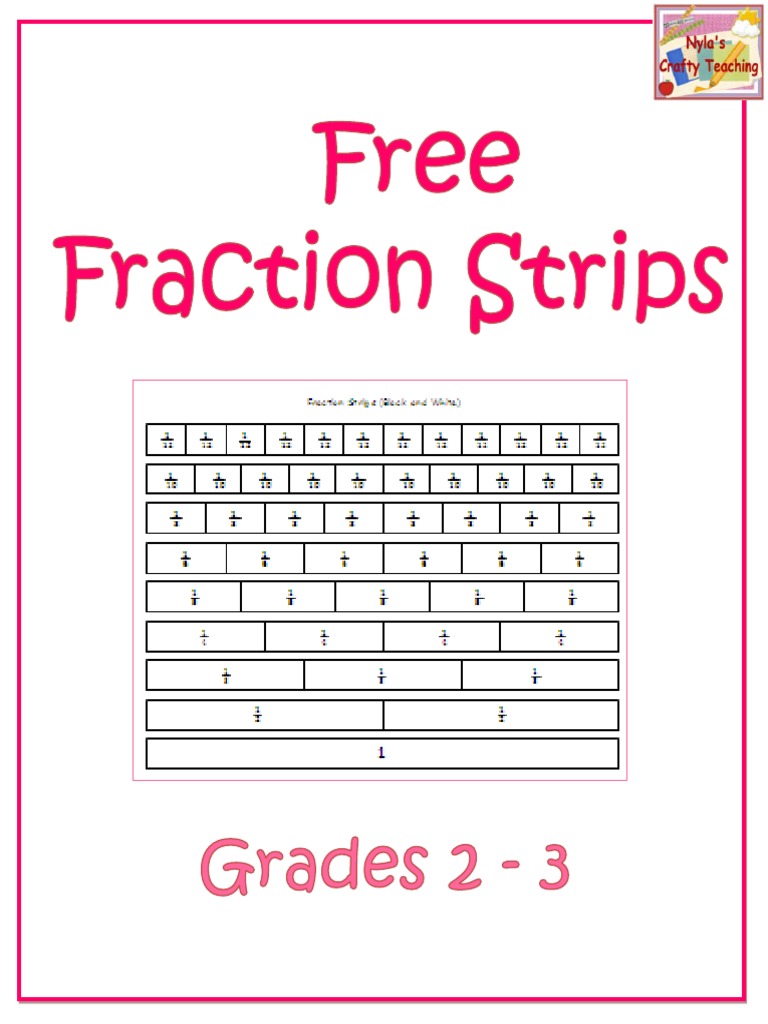 Free Fraction Strips | PDF