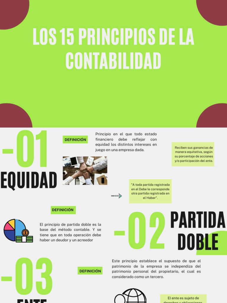 15 Principios de La Contabilidad | Descargar gratis PDF | Contabilidad ...