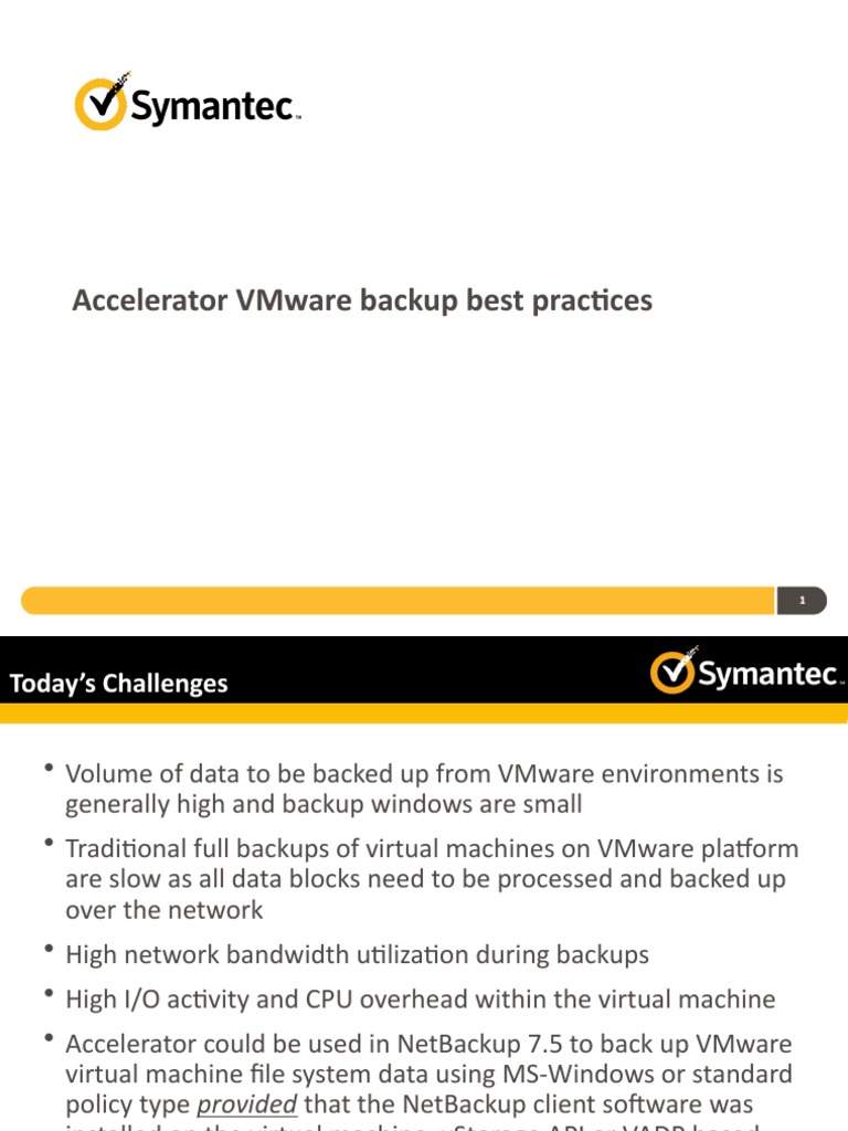 Accelerator VMware Backup Best Practices - 2 | PDF | Backup | Virtual Machine