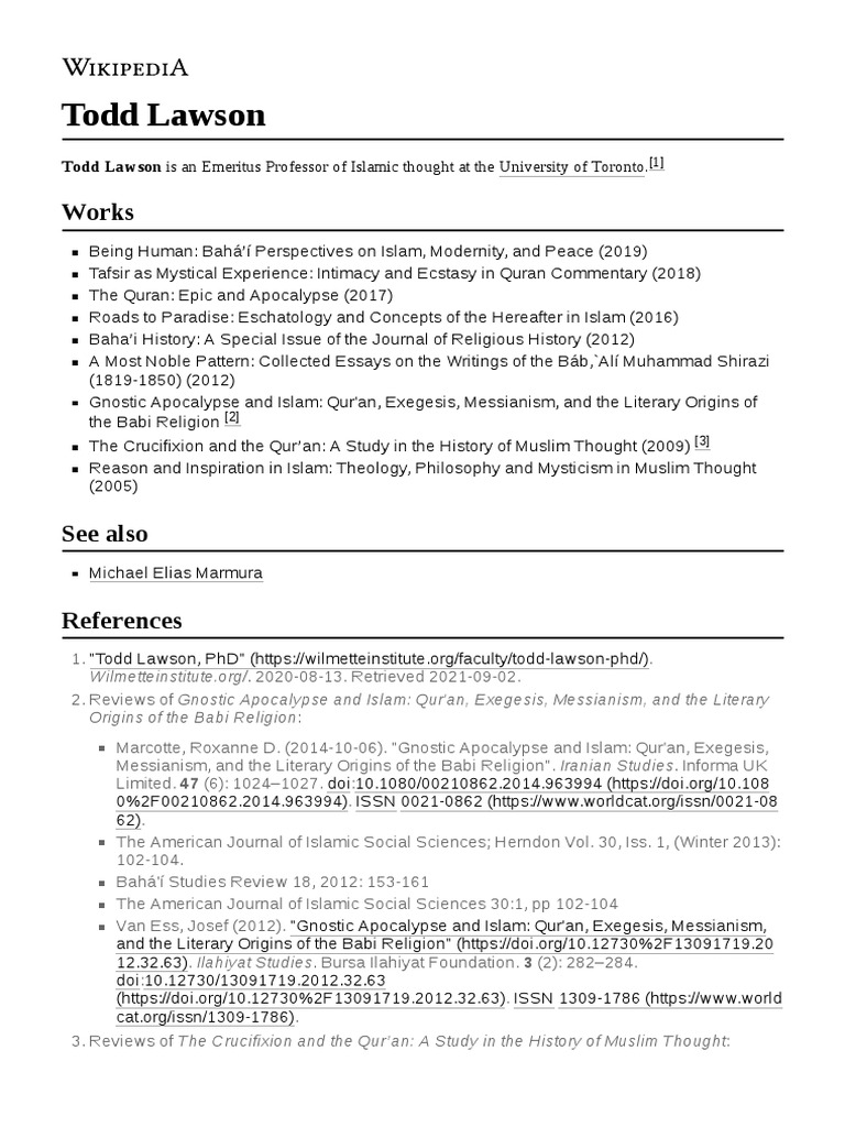Todd Lawson | PDF | Quran | Islam