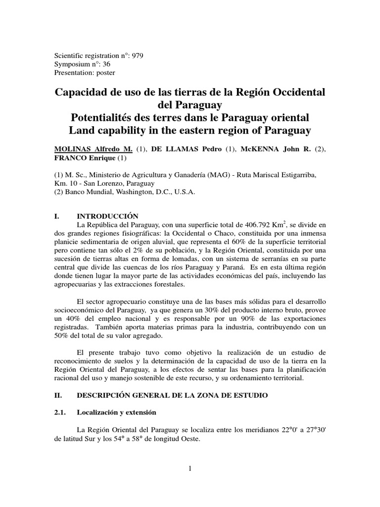 Región Occidental | PDF | Agricultura | Paraguay