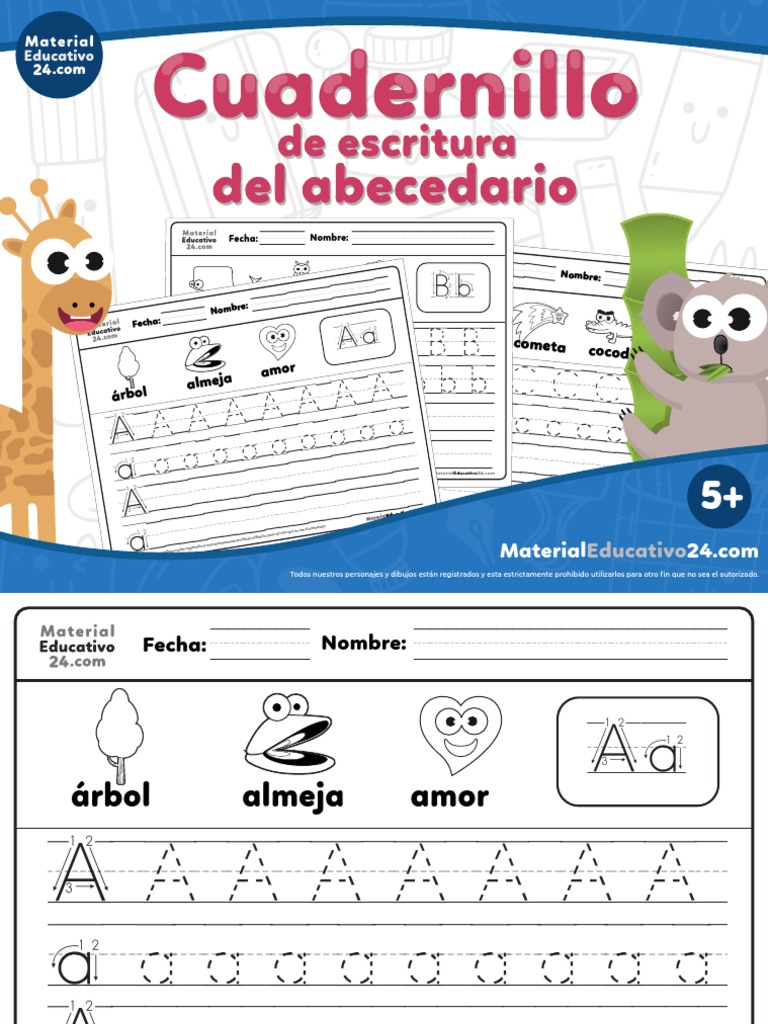 Cuadernillo de Escritura Abecedario | PDF