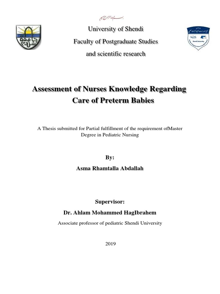 Assessment of Nurses Knowledge Regarding Care of Preterm Babies | PDF ...