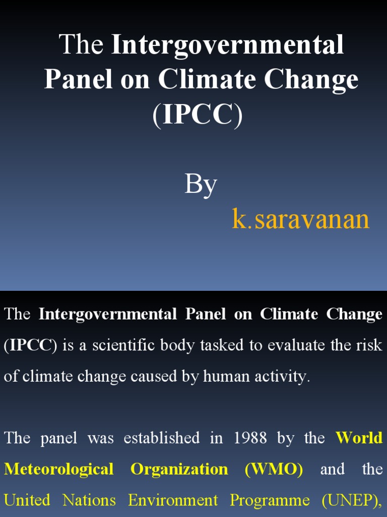 IPCC, Working Group and Functions | PDF | Intergovernmental Panel On ...