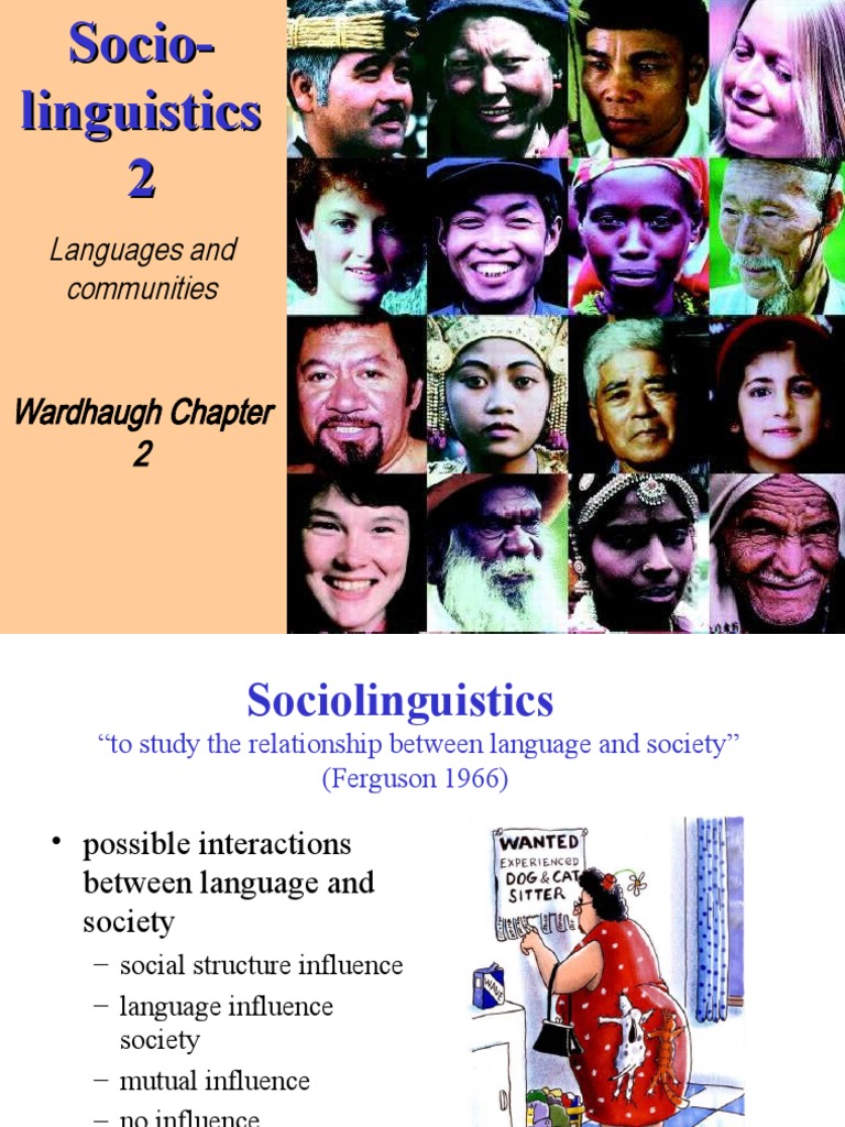 An Overview of Key Concepts in Sociolinguistics: Languages, Dialects ...
