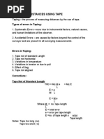 Fundamentals of Surveying Correction On Taping Sample Problems | PDF ...