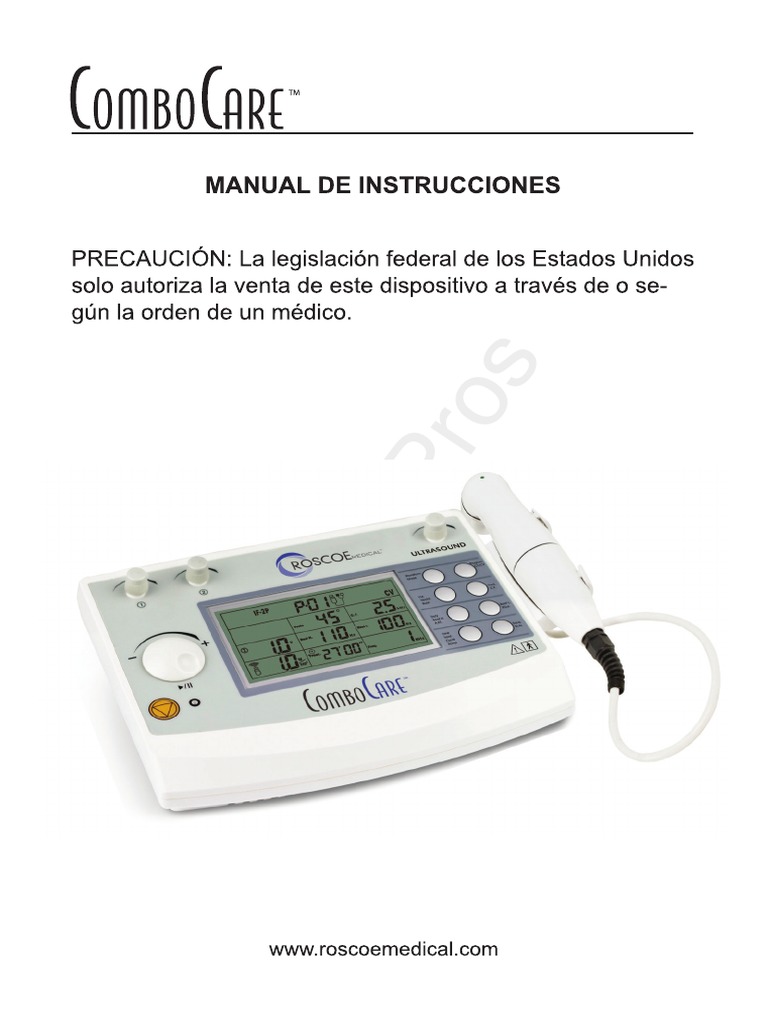 ComboCare DQ7844 Manual Spanish | PDF | Ultrasonido | Trombo