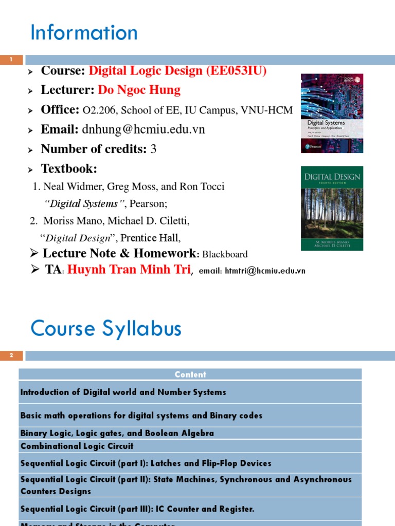 Digital Logic Design Course Overview | PDF | Subtraction | Integrated ...