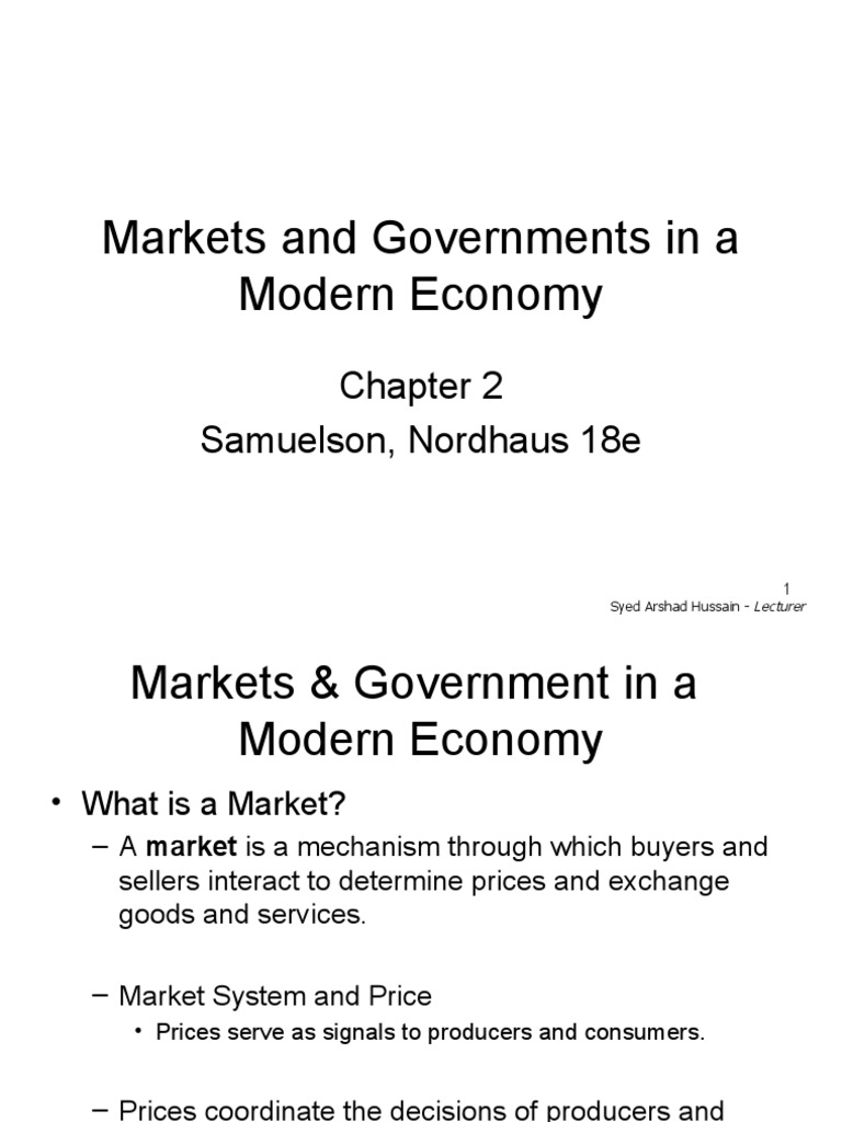 Lecture - Chapter 2 Samuelson 18e - 797 | PDF | Economics | Market ...