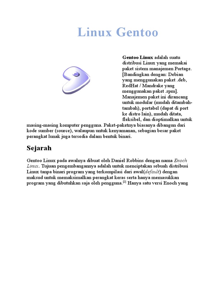 XC1 Gentoo Linux | PDF