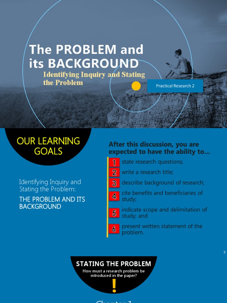 The Problem and Its Background Version 2 - 1 | PDF | Popular Culture ...