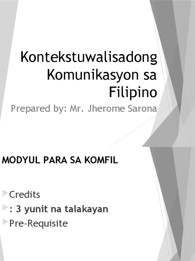 KomFil 1 | PDF