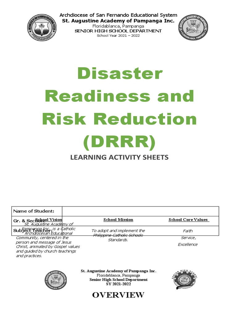 DRRR Curriculum Guide Overview | PDF | Hazards | Earthquakes