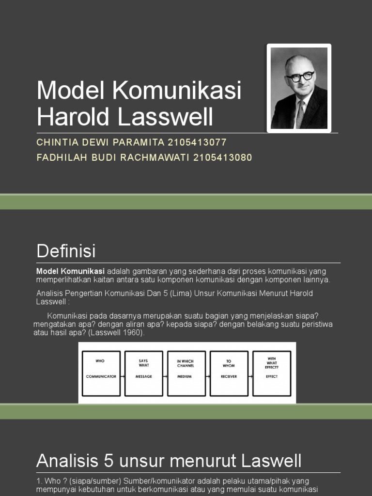 Model Komunikasi Lasswell | PDF
