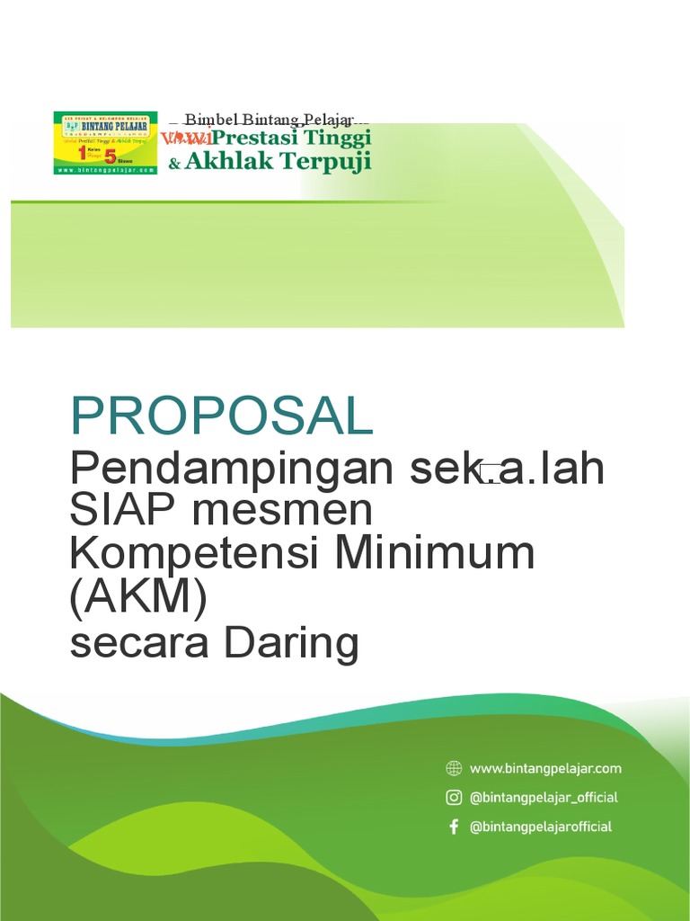 Proposal BP Pendampingan SIAP AKM Umum 1 Dikonversi | PDF
