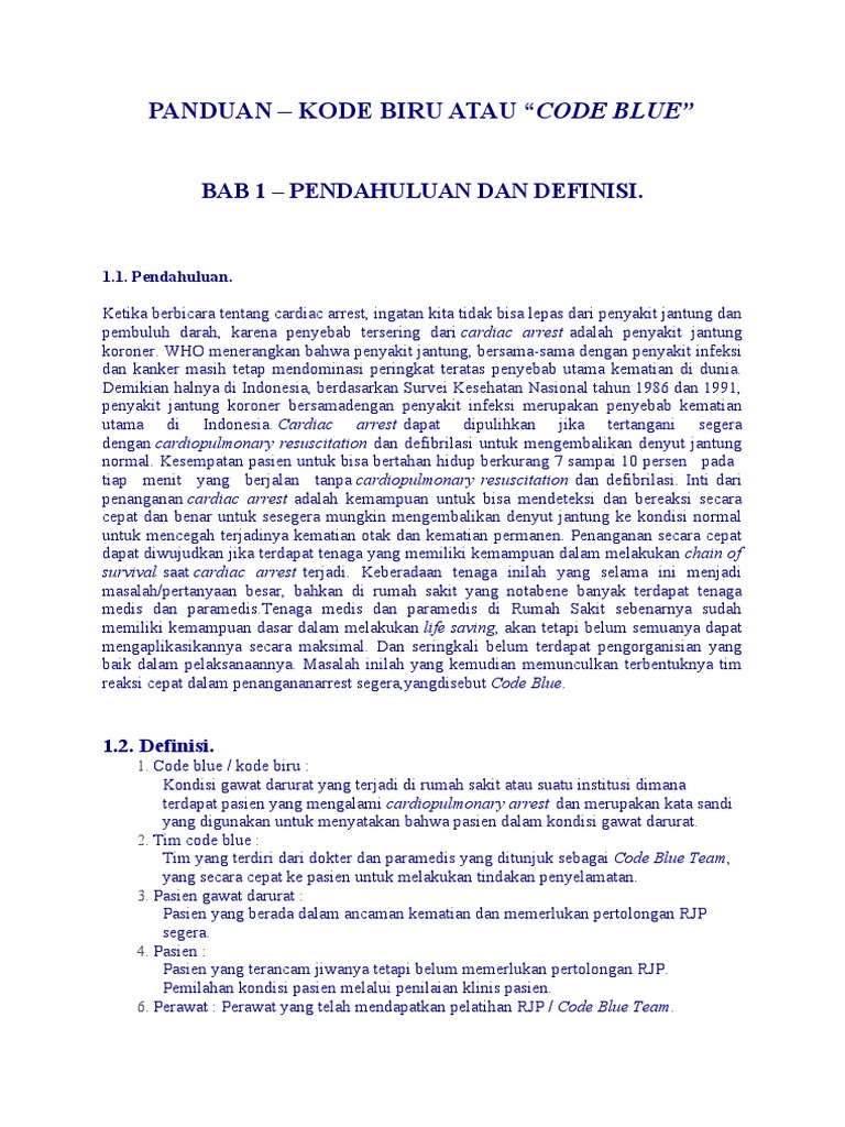 Panduan Code Blue | PDF