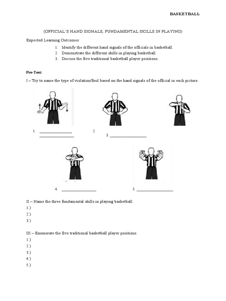 Basketball Lesson 3 | Download Free PDF | Basketball Positions | Leisure