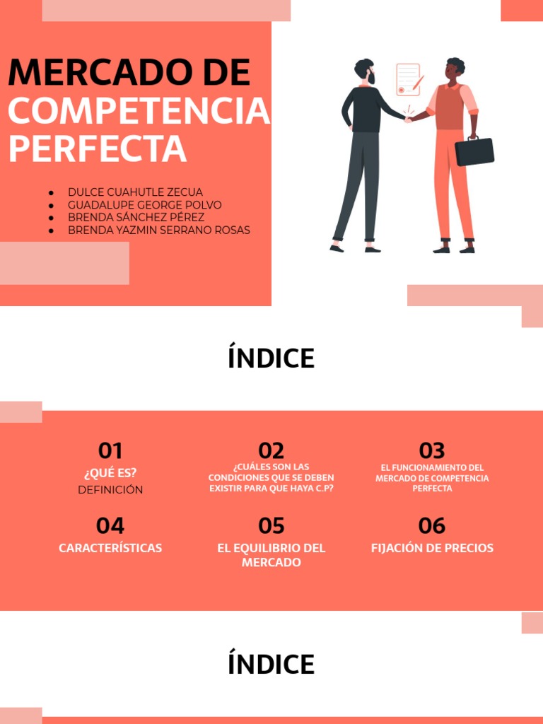 Mercado de Competencia Perfecta | PDF | Mercado (economía ...