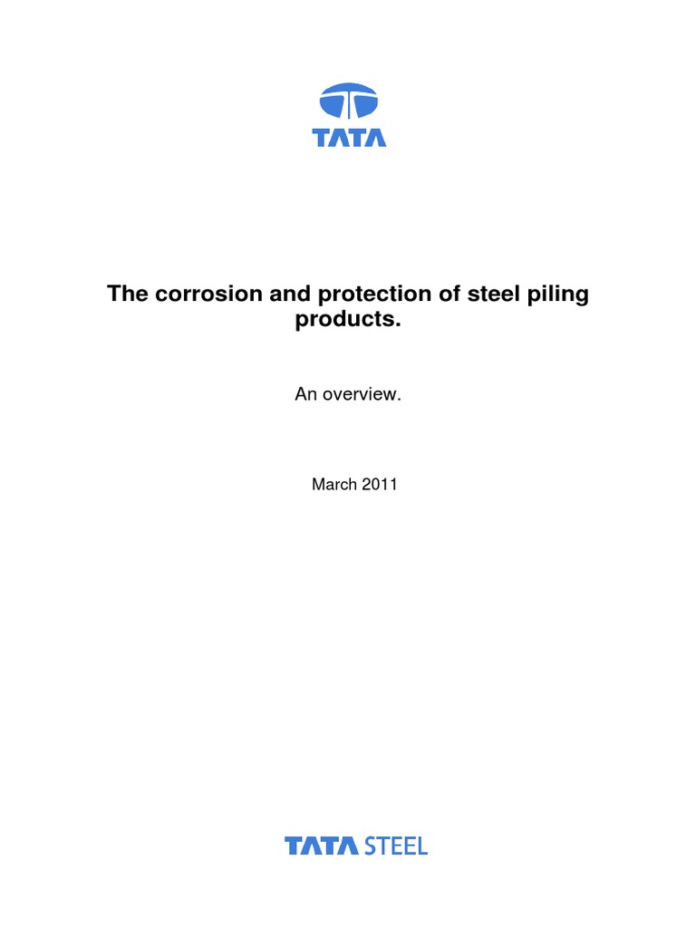 Steel Piling Corrosion Protection Overview | PDF | Corrosion ...