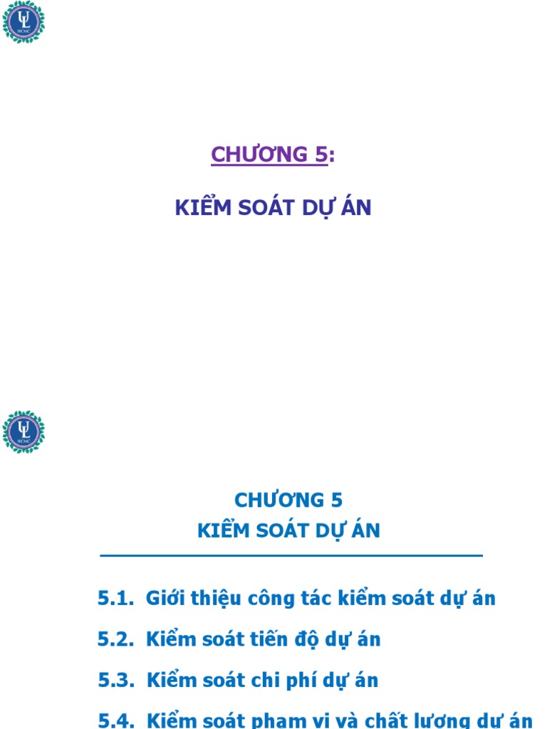 (SLIDE - QTDA) - Chương 5. Kiểm soát dự án | PDF