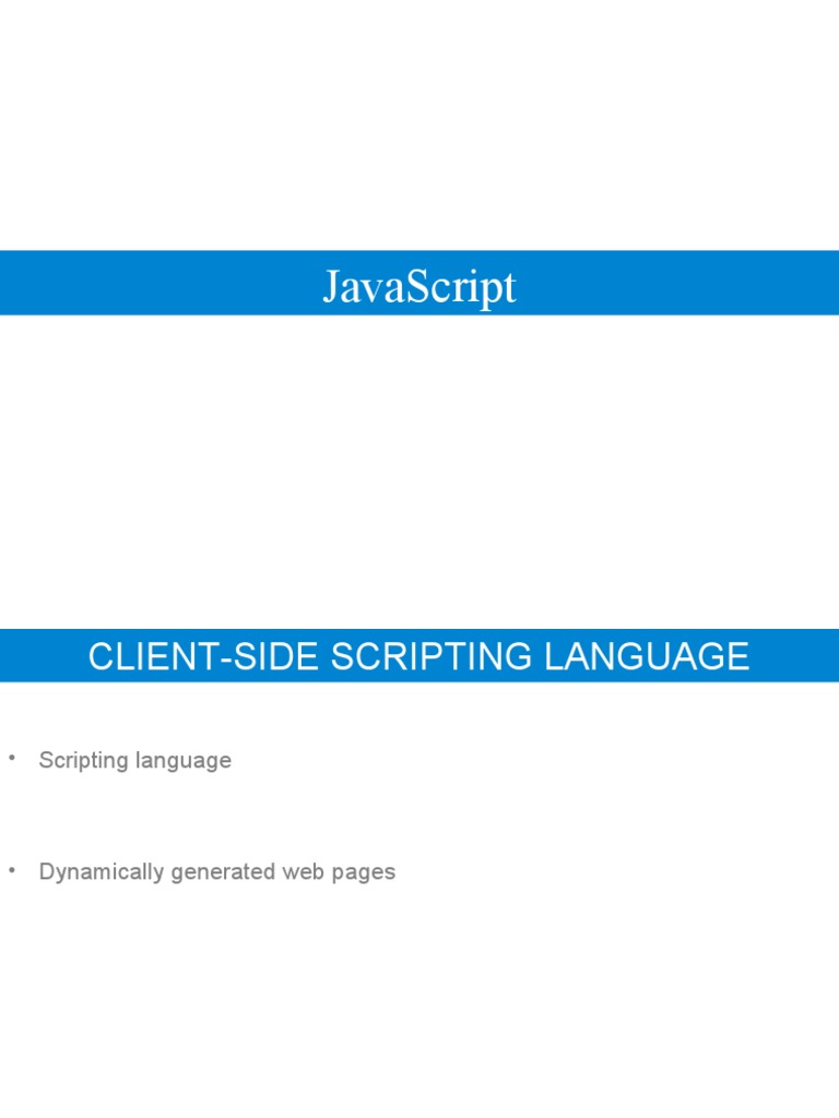 Javascript | PDF | Java Script | Variable (Computer Science)