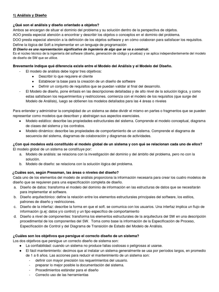Resumen (Teoria) 1 | PDF | Objeto (informática) | Lenguaje de modelado unificado