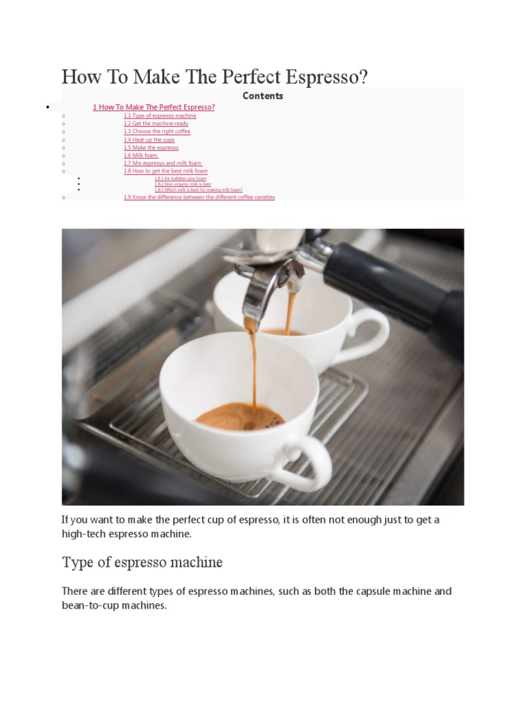 Espresso Mastery Guide | PDF | Coffee | Drink