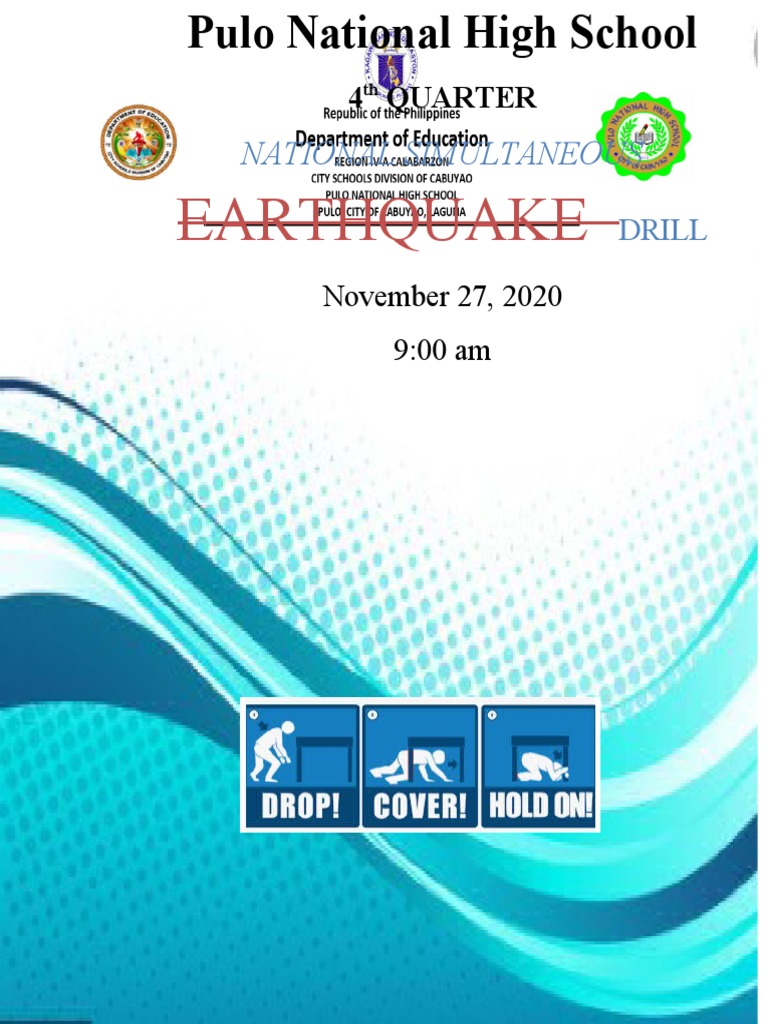 PNHS 4th Quarter NSED Earthquake Drill | PDF | Hazards | Safety