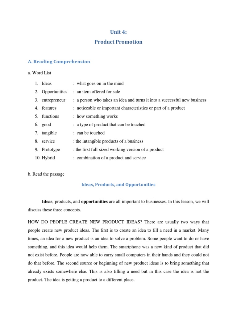 Chapter 4 Products | Download Free PDF | Entrepreneurship | Prototype