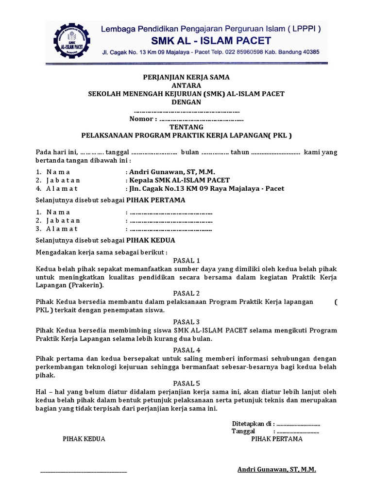 Mou PKL | PDF