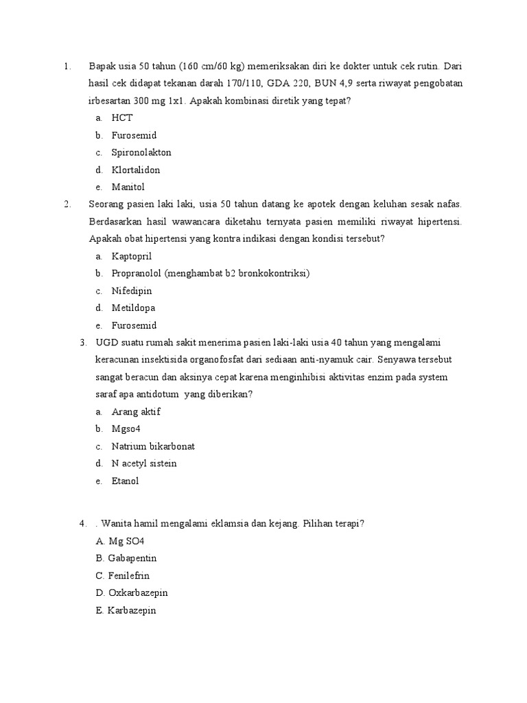 Soal Bud Dan Hipertensi | PDF | Kesehatan Holistik