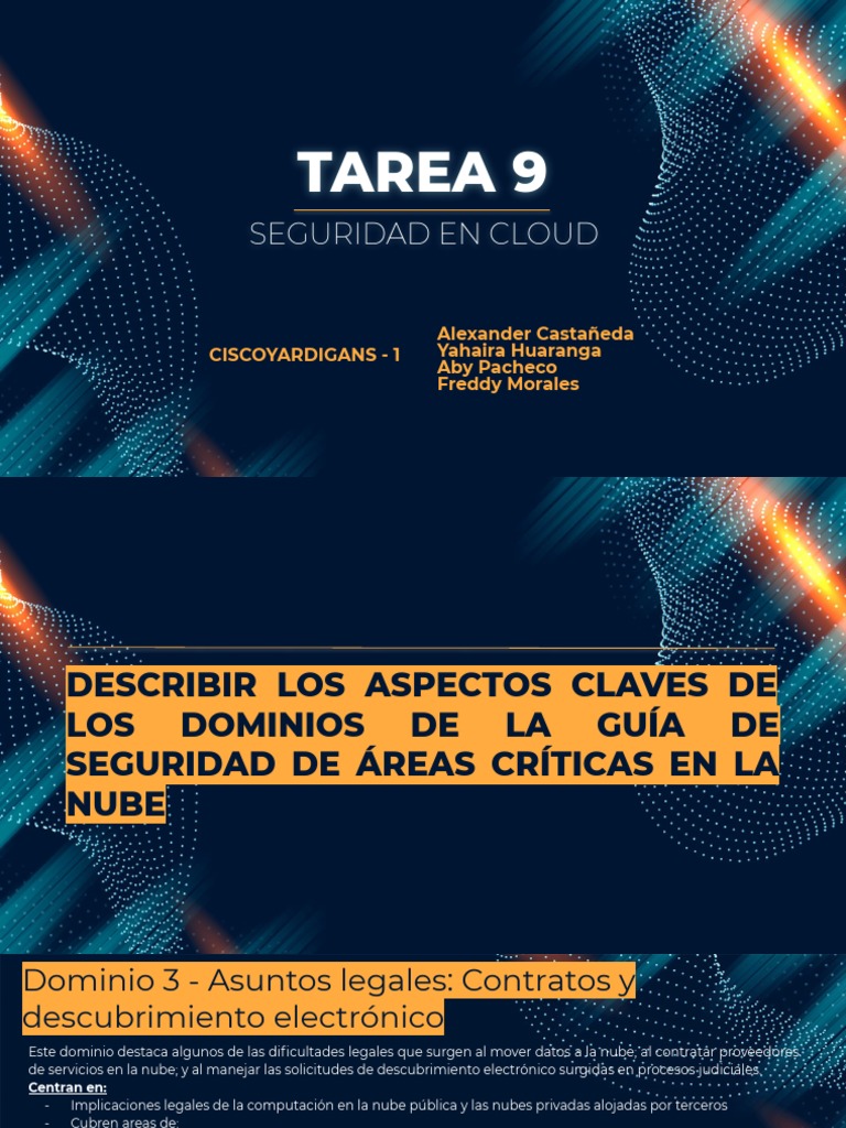 Tarea9-Seguridad en Cloud | PDF | Computación en la nube | Software