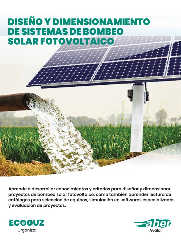 PDF Informativo Diseño y Dimensionamiento de Sistemas de Bombeo Solar ...