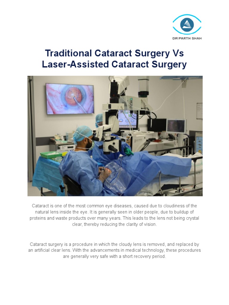 Traditional Cataract Surgery Vs Laser-Assisted Cataract Surgery | PDF ...