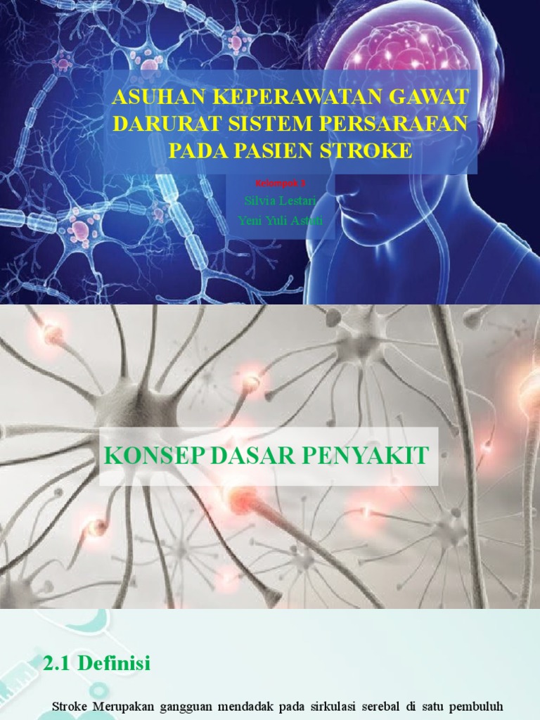 Askep Gadar Sistem Persarafan Pada Stroke - Kel 3 | PDF