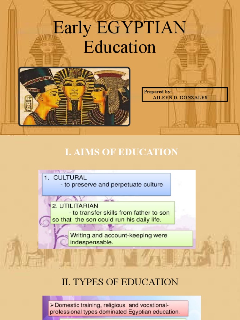 Ancient Egyptian Education Overview | PDF